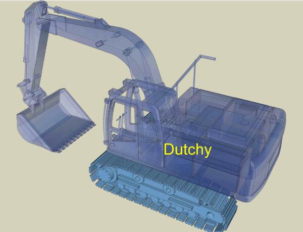 Excavator on Tracks - Dutchy Patterns