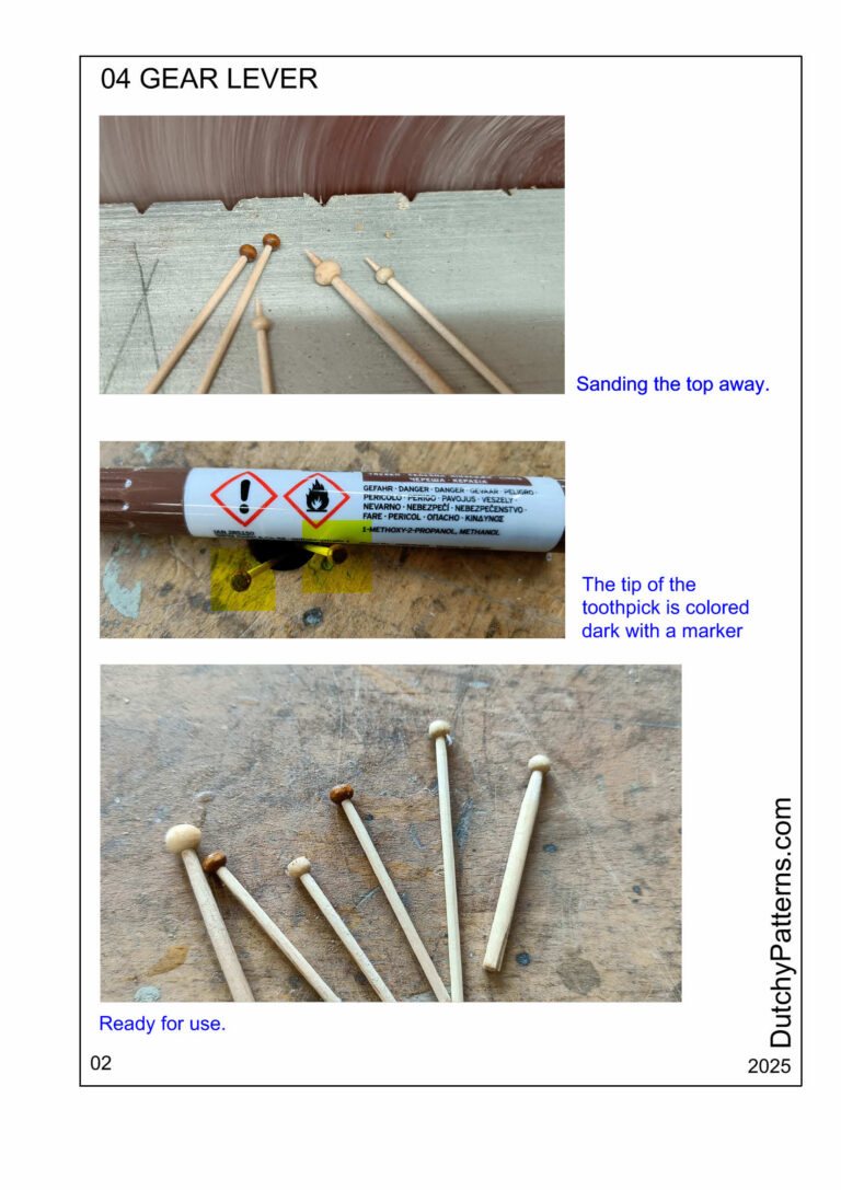 Gear lever - Dutchy Patterns